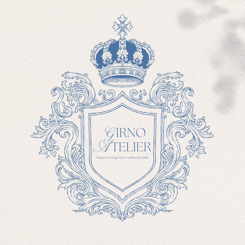 Baroque Royal Logo - Etsy