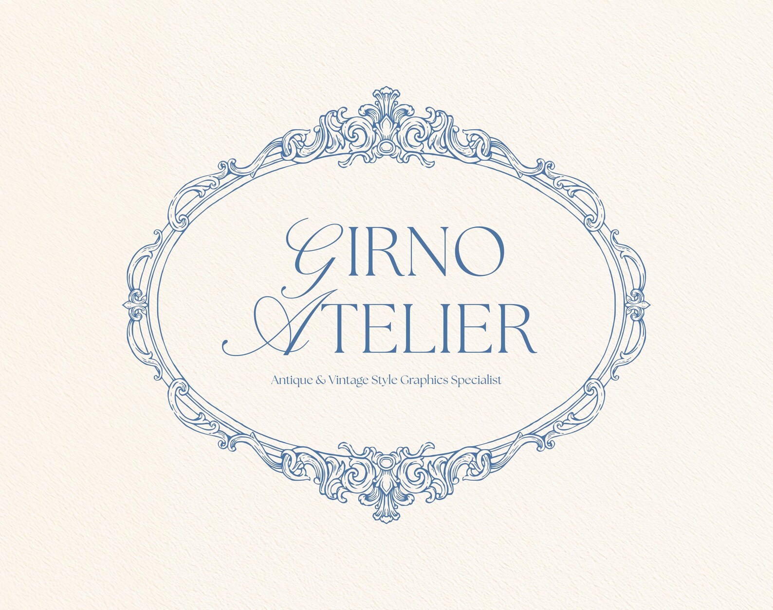 Vintage Baroque Frame SVG: Hand-drawn Crest Clipart (digital Download ...