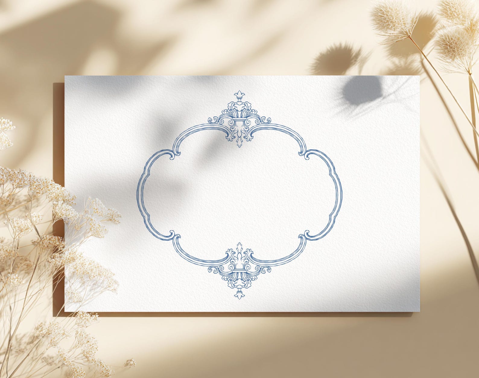 Baroque Frame SVG Bundle: Hand-drawn Crest Clipart (digital Download - Etsy