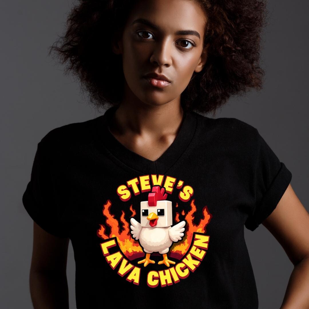 Minecraft Pixel Lava Chicken PNG SVG – Funny Gamer Chicken Clipart for ...