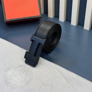 Leather Belt- Black, Gold, Silver Buckle Belt - Etsy