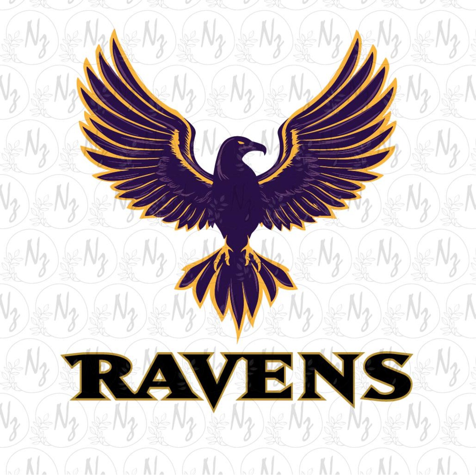 Ravens Team Logo Bundle-svg, Png, Dxf, Jpg, Eps | Versatile Football ...