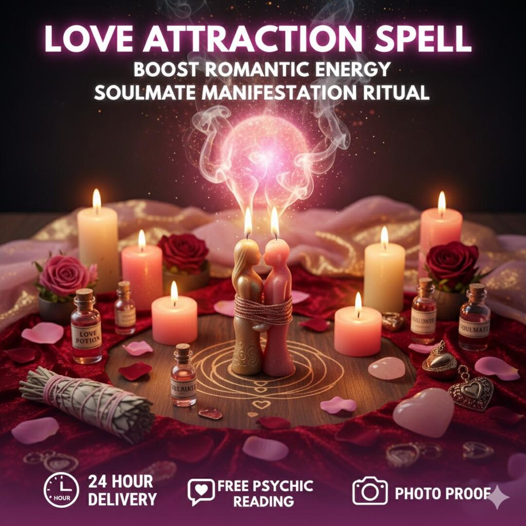 Love Attraction Spell | Boost Romantic Energy | Soulmate Manifestation ...
