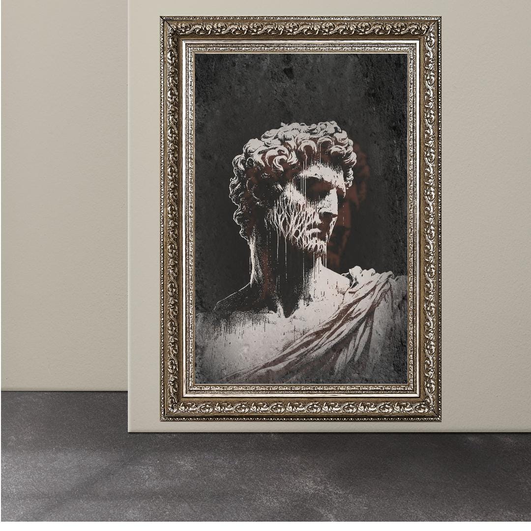 Apollo Canvas Wall Art, Greek God Artwork, Mythology Inspired Painting ...