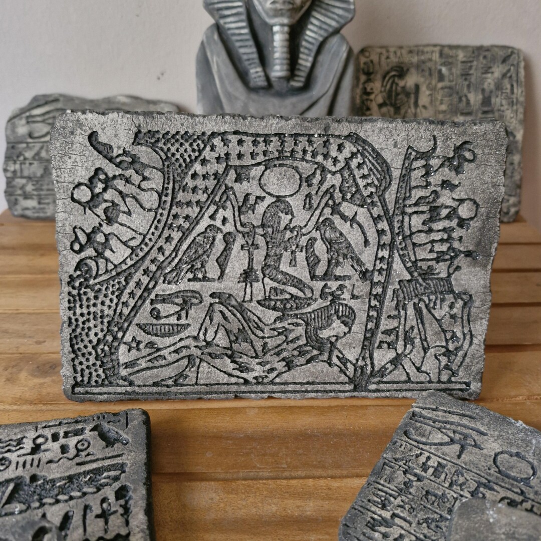 Ancient Egyptian Stone Tablet Replica – 21x15 Cm – Wall Hanging or Desk ...