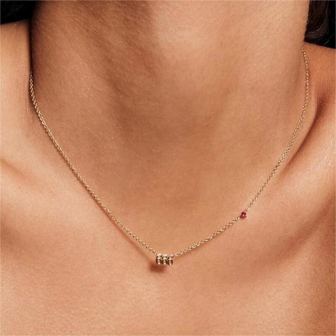 Angel Number Necklace Personalized Jewellery Gold Number Necklace ...
