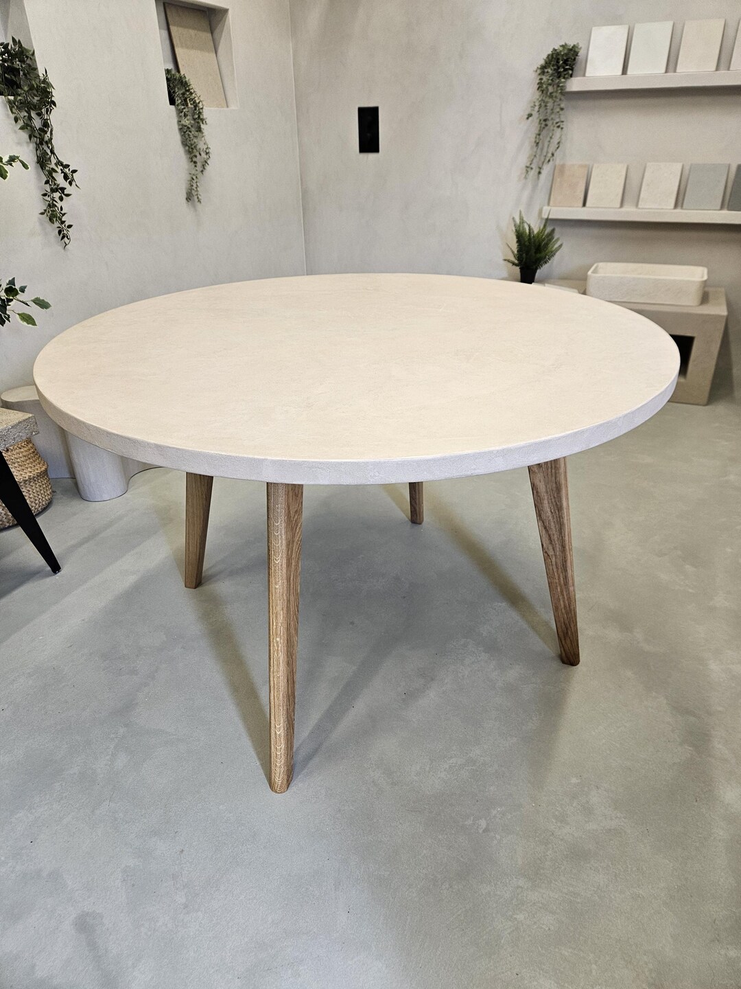 Microcement Dining Table - Etsy UK