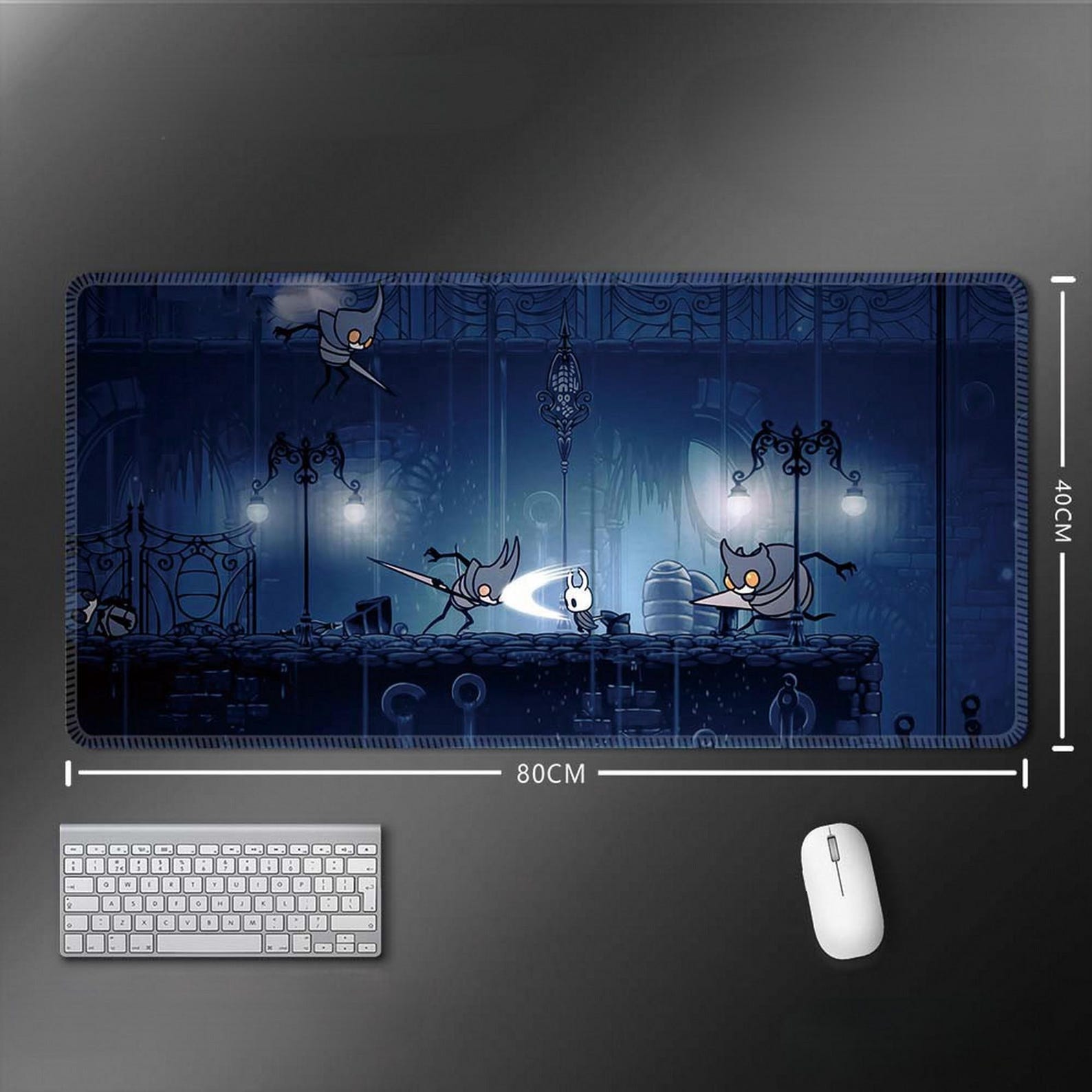 Hollow Knight Anime Mouse Pad, Stitched Edge Gaming Desk Mat, Extended ...