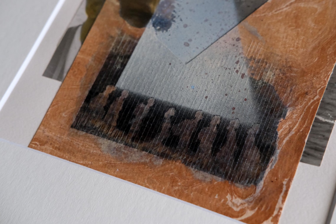 Original Mixed Media Collage: Surrealist Collage, Vintage Cityscape Art ...