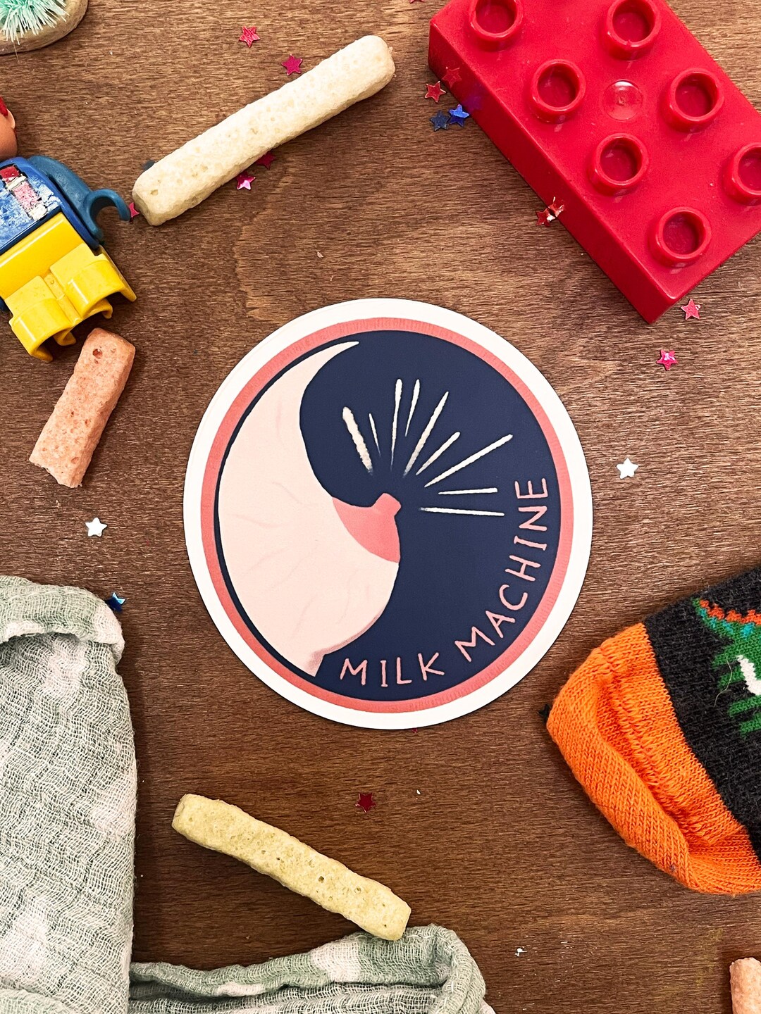 Milk Machine Badge Vinyl Sticker / Hey Duggee Inspired / 8cm - Etsy