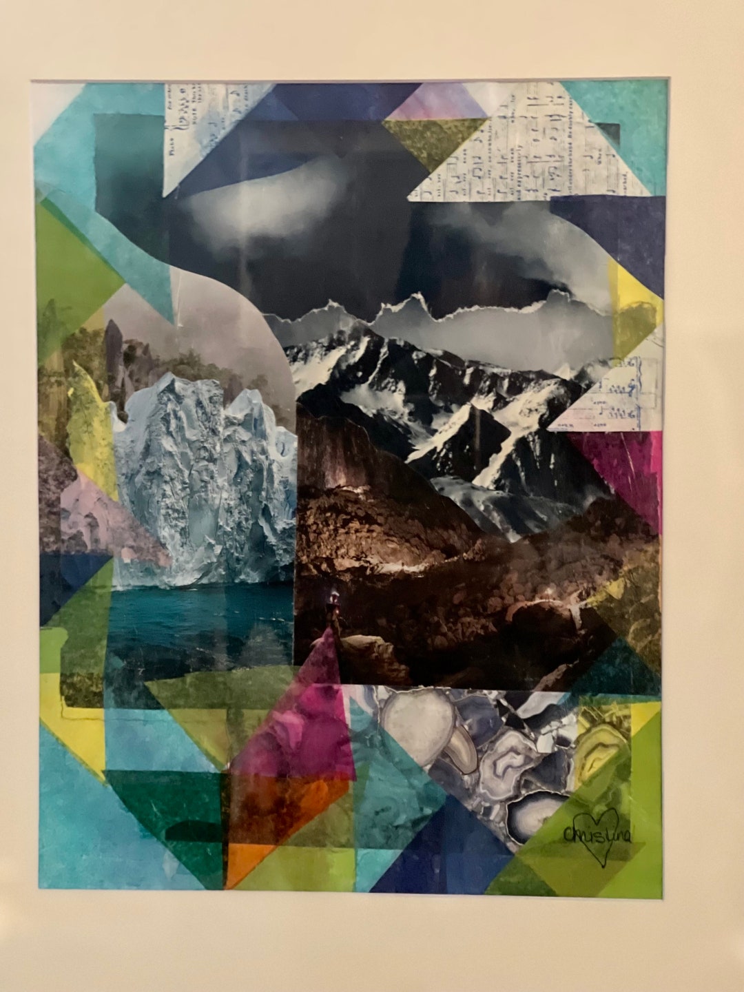 Mountain Collage framed - Etsy