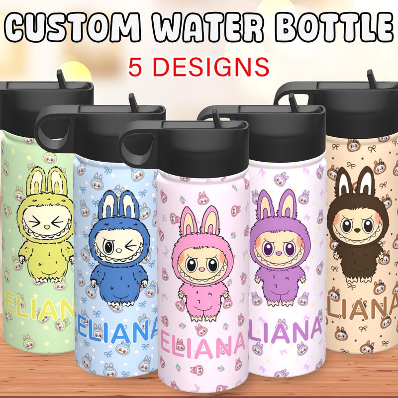 Labubu Drinks Bottle - Etsy UK