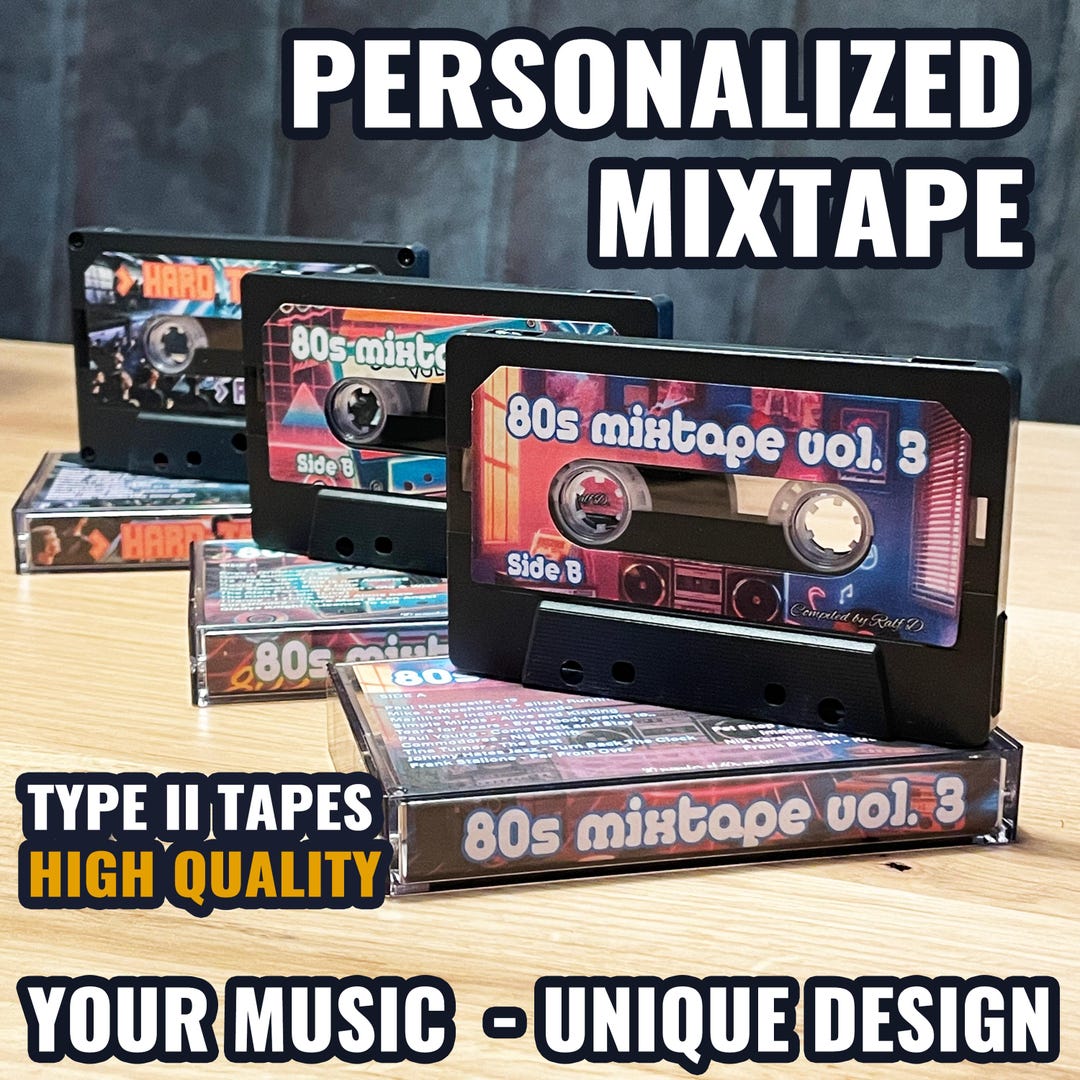 Custom Mixtape HIGH Quality Cassette – Personalized Playlist, TYPE II ...