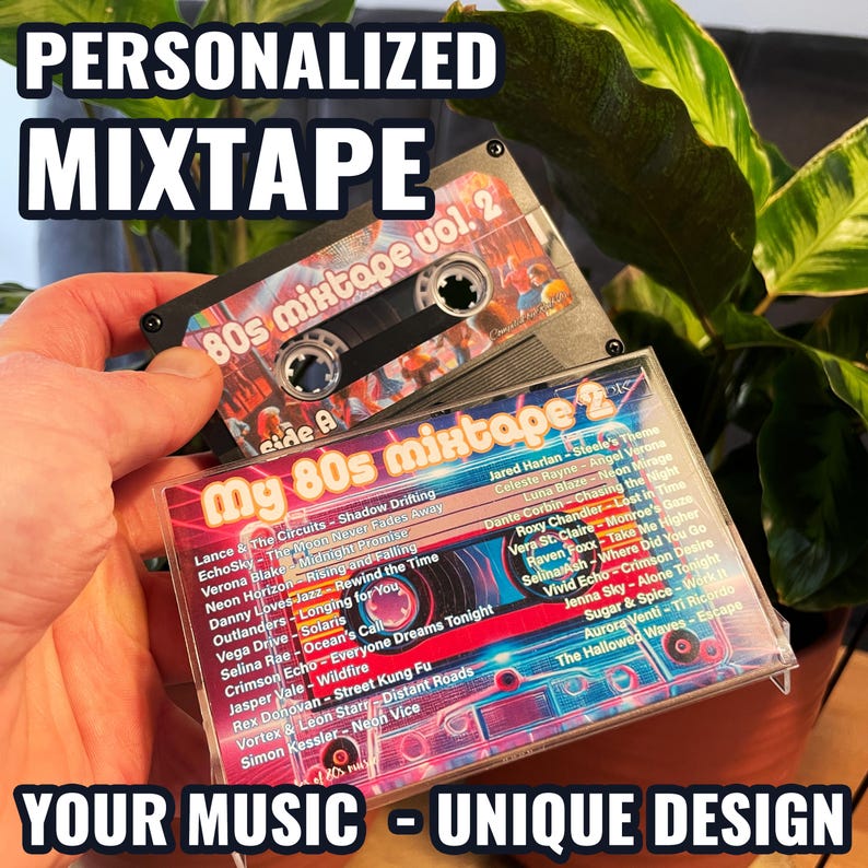 Custom Mixtape HIGH Quality Cassette – Personalized Playlist, TYPE II ...