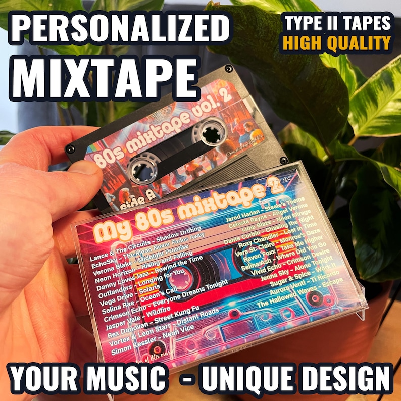 Custom Mixtape Cassette + Ultimate 80s Giftbox | Retro Personalized ...