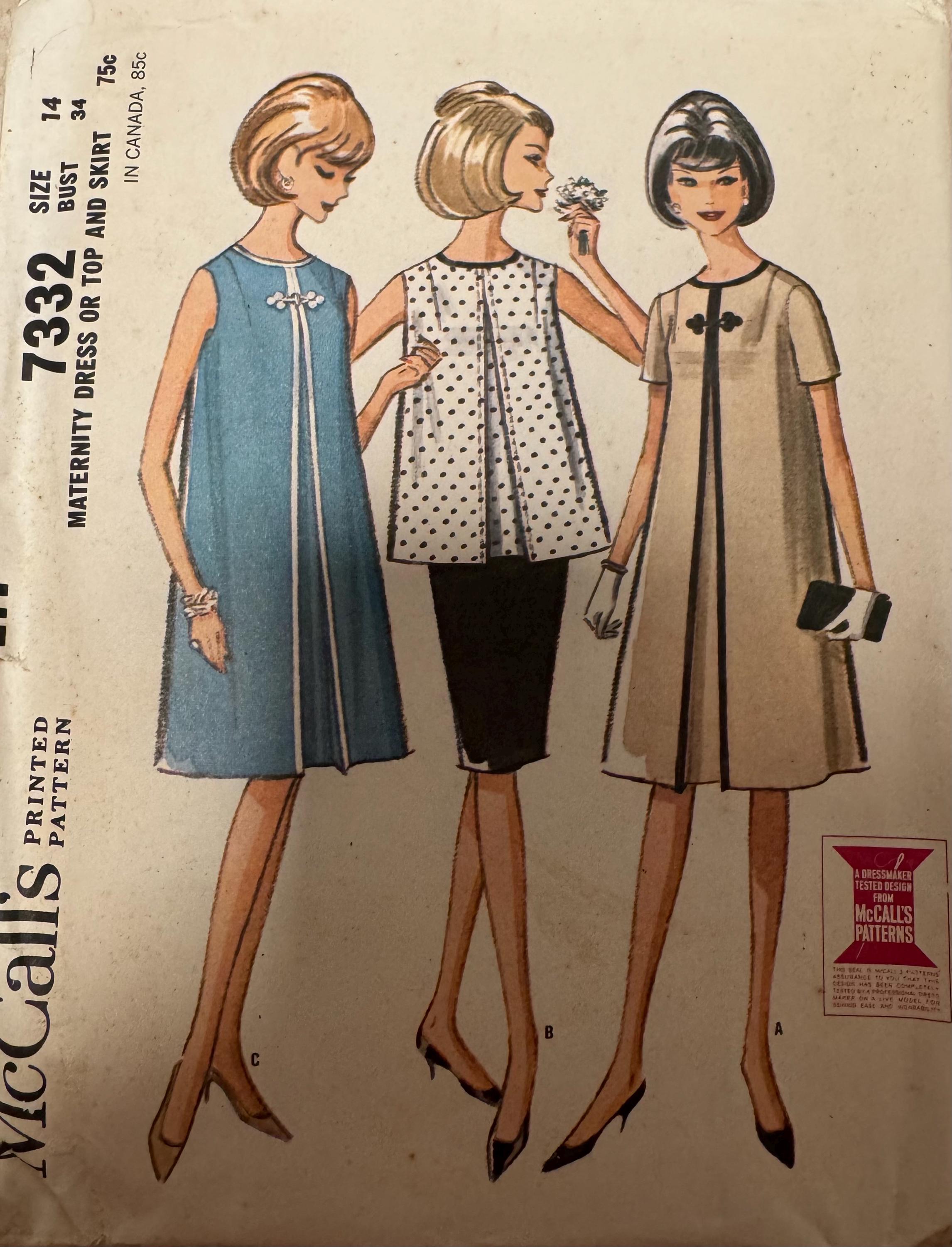 Vintage Maternity Sewing Patterns by Simplicity Mccalls and Butterick ...