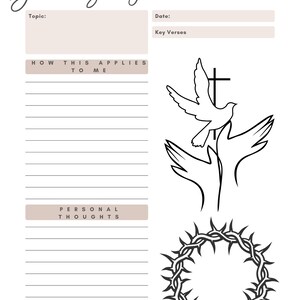 Bible Study Doodle Notes Downloadable - Etsy