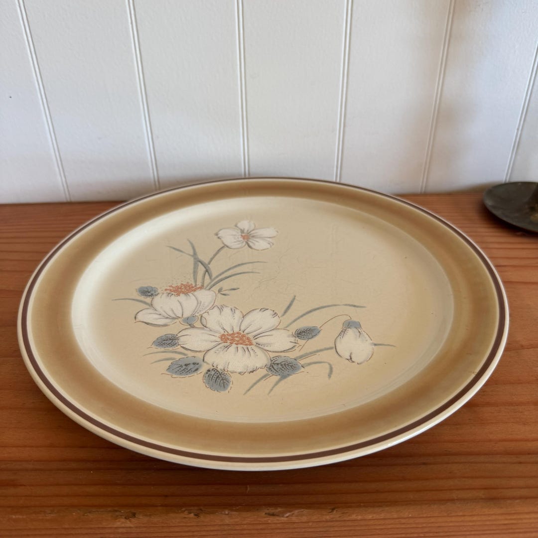 Vintage Hearthside Stoneware Plate - Water Colors Dawn - Etsy