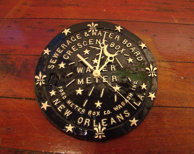 New Orleans Water Meter Crescent Box Ceramic Clock - Etsy