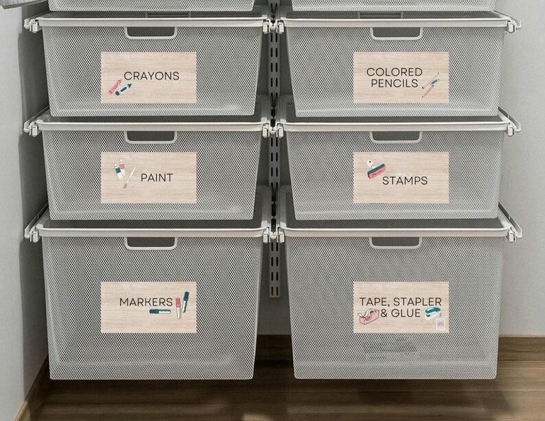 Classroom Supply Labels – Crayons, Paint, Scissors, and More – 7 ...