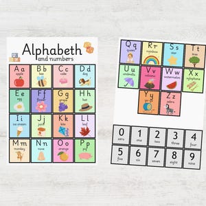 Printable Alphabet and Number Flashcards for Kids | Educational ...