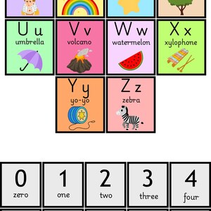 Printable Alphabet and Number Flashcards for Kids | Educational ...