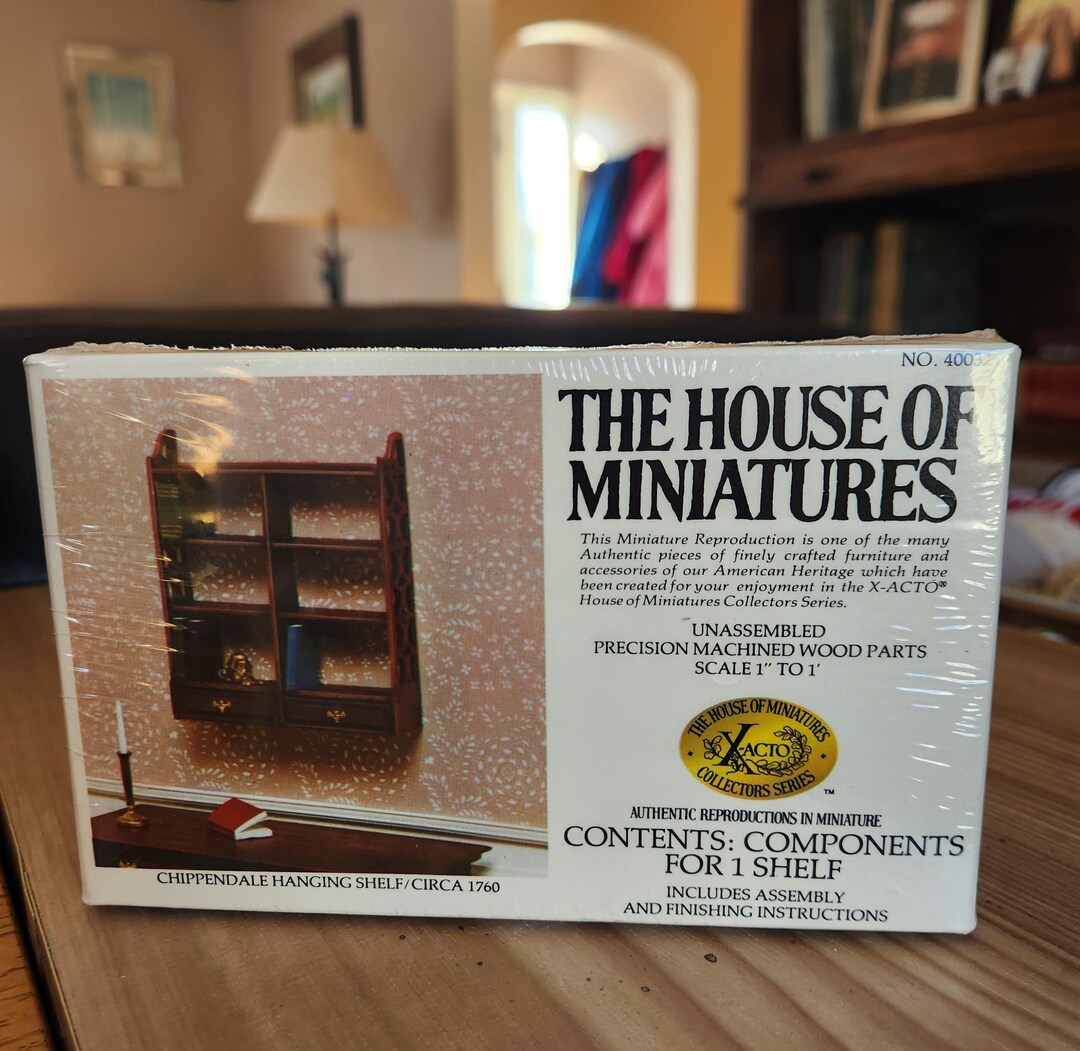 House of Miniatures Xacto Chippendale Hanging Shelf Circa 1760 Kit. New ...
