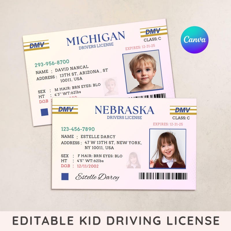 Custom Fake Driver License - Etsy