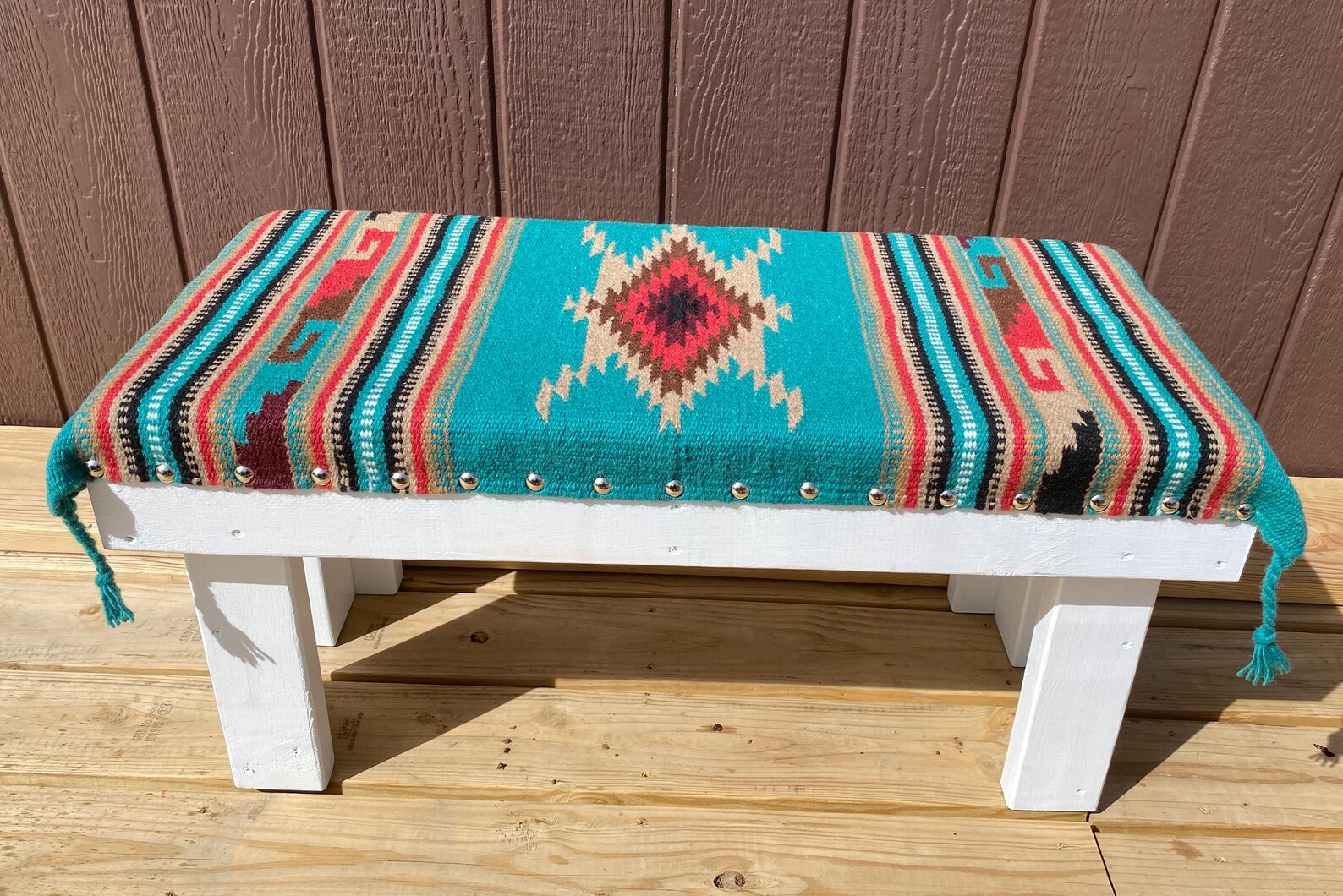 Southwest Bench Aztec Bench Western Furniture Wood Bench Entryway Bench ...