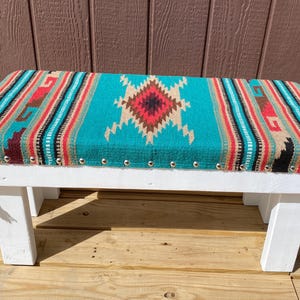 Southwest Bench Aztec Bench Western Furniture Wood Bench Entryway Bench ...