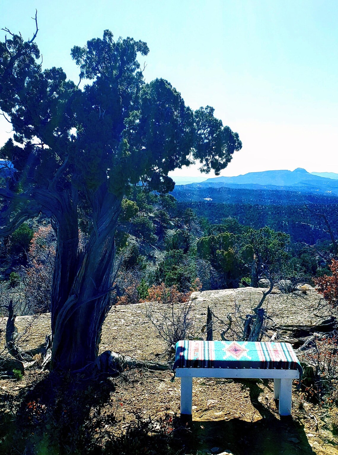 Southwest Bench Aztec Bench Western Furniture Wood Bench Entryway Bench ...