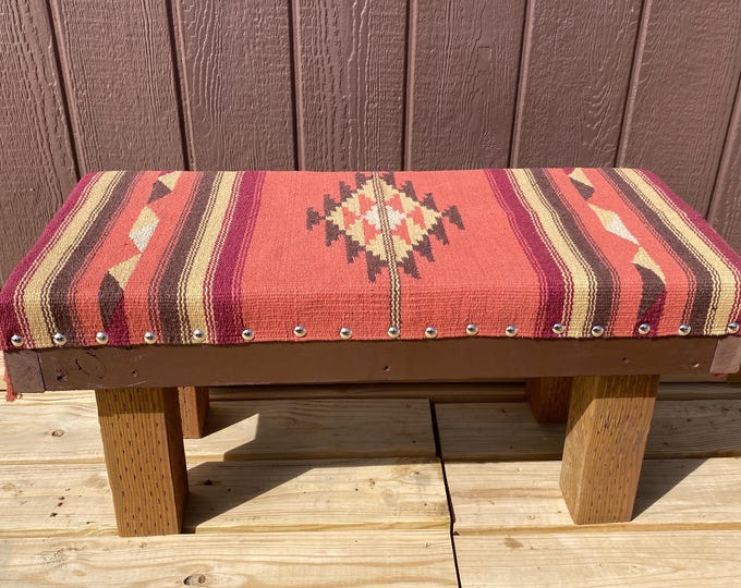 Southwest Bench Aztec Bench Western Furniture Wood Bench Entryway Bench ...
