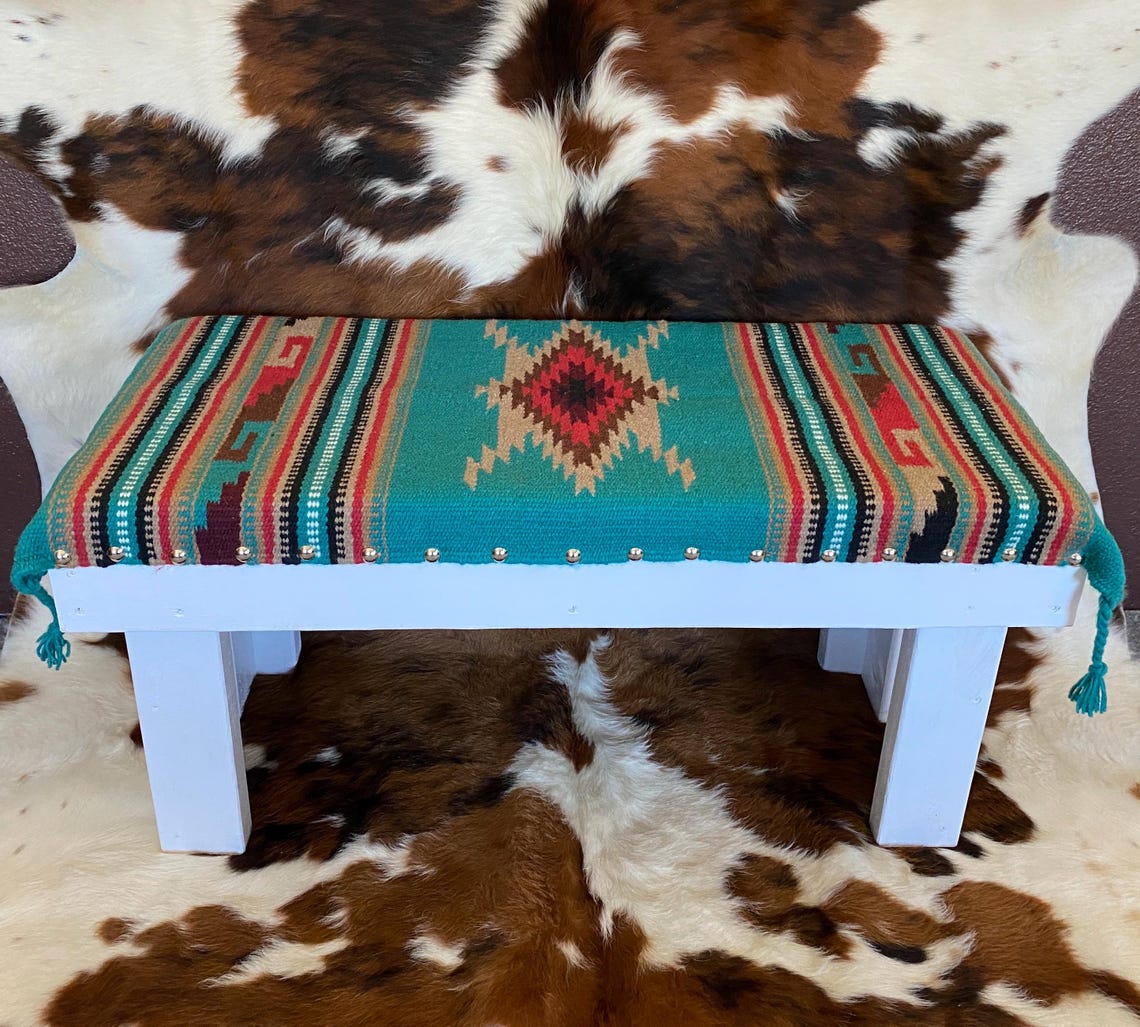 Southwest Bench Aztec Bench Western Furniture Wood Bench Entryway Bench ...