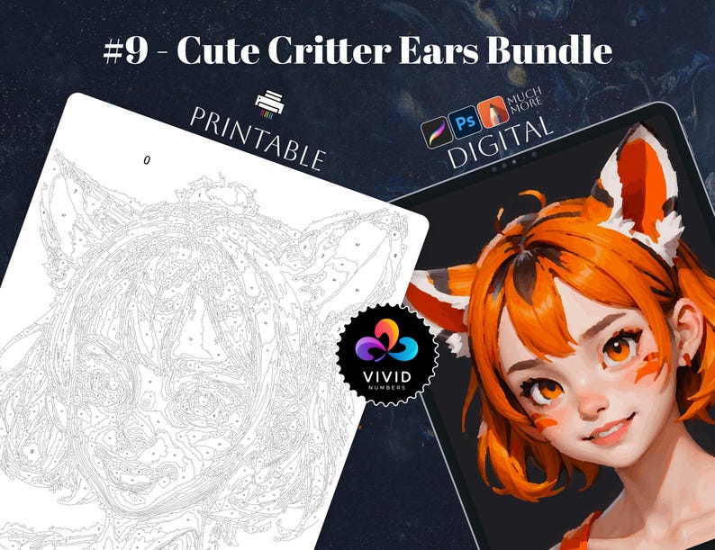 Cute Critter Ears Bundle Anime Girls With Cute Animal Ears Color by ...
