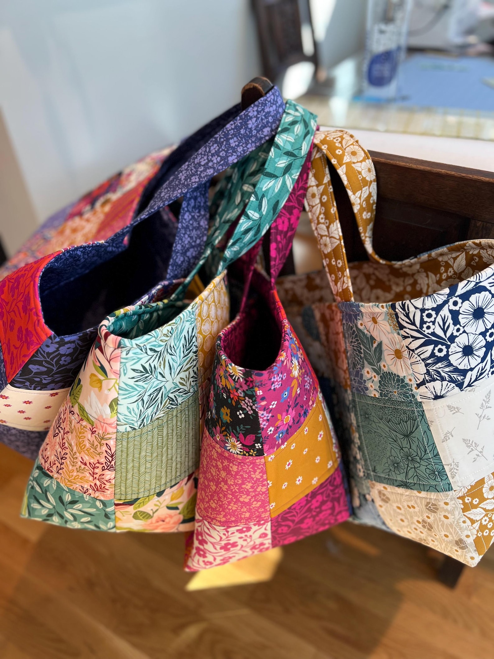 Hand-made Quilted Shoulder Bag Made Using Maeve Fabric Collection by ...