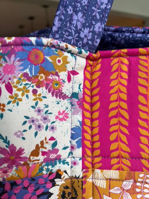 Hand-made Quilted Shoulder Bag Made Using Maeve Fabric Collection by ...