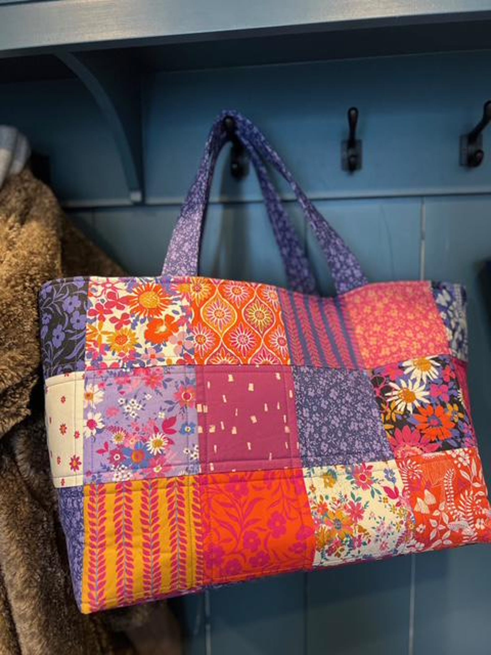 Hand-made Quilted Shoulder Bag Made Using Maeve Fabric Collection by ...