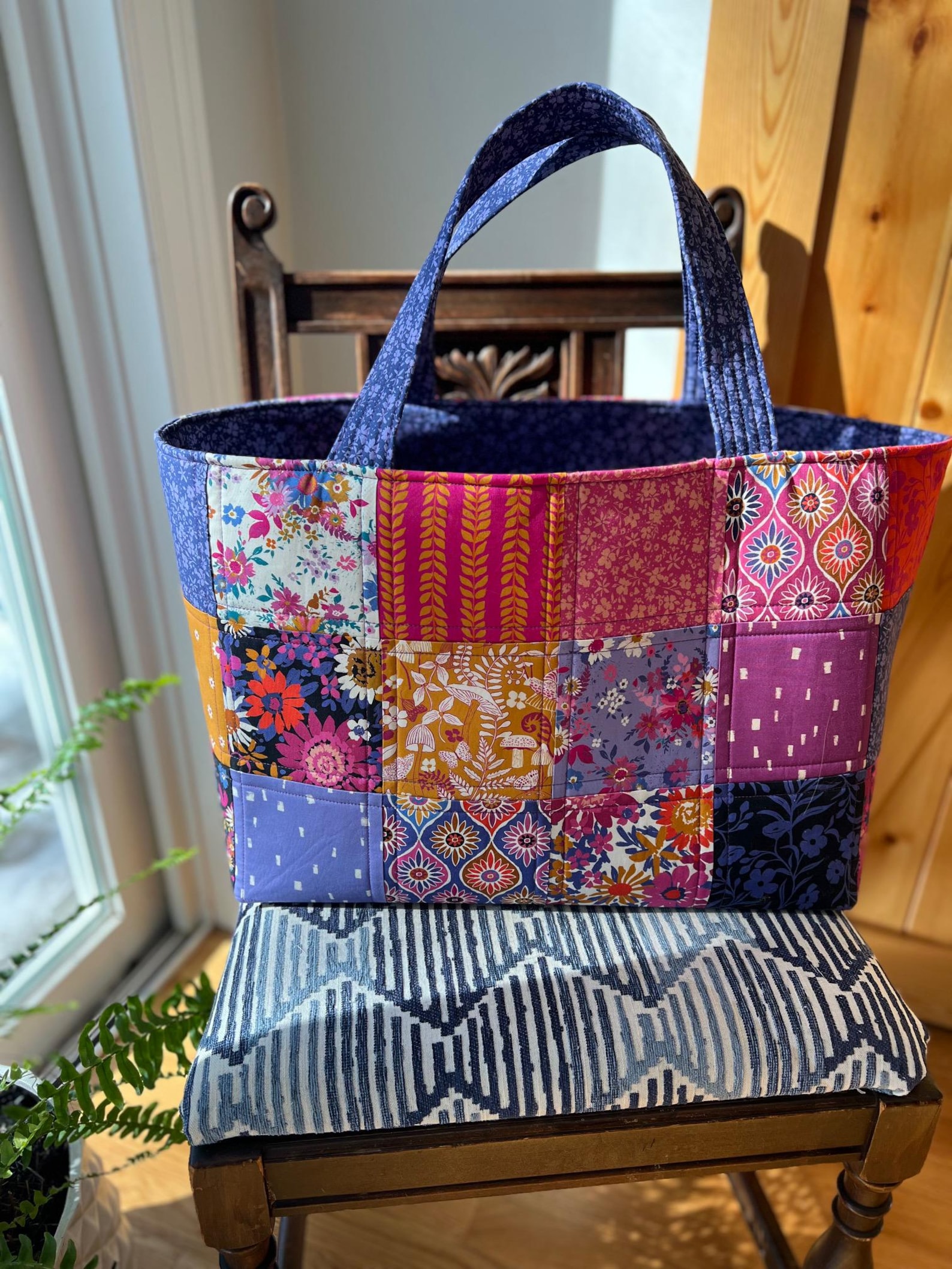 Hand-made Quilted Shoulder Bag Made Using Maeve Fabric Collection by ...