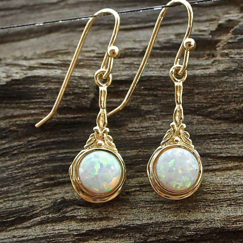 Gold Dangle Earrings - Etsy