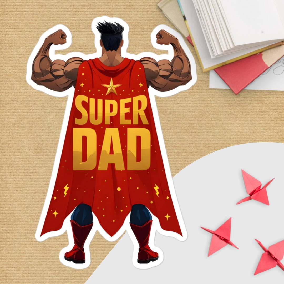 Super Dad Sticker - Etsy