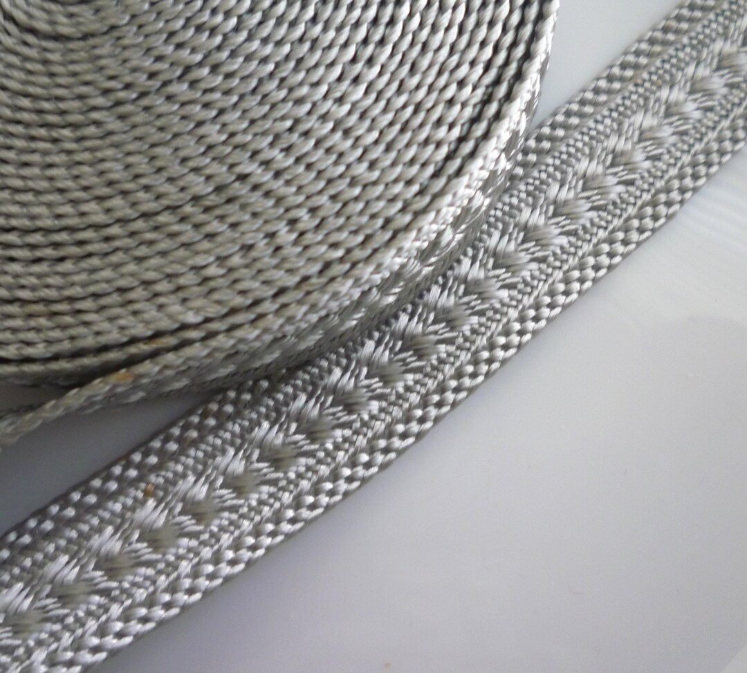 Silver Grey Art Silk Trim, Medium, Raised Pattern, Textured Trim 5 ...