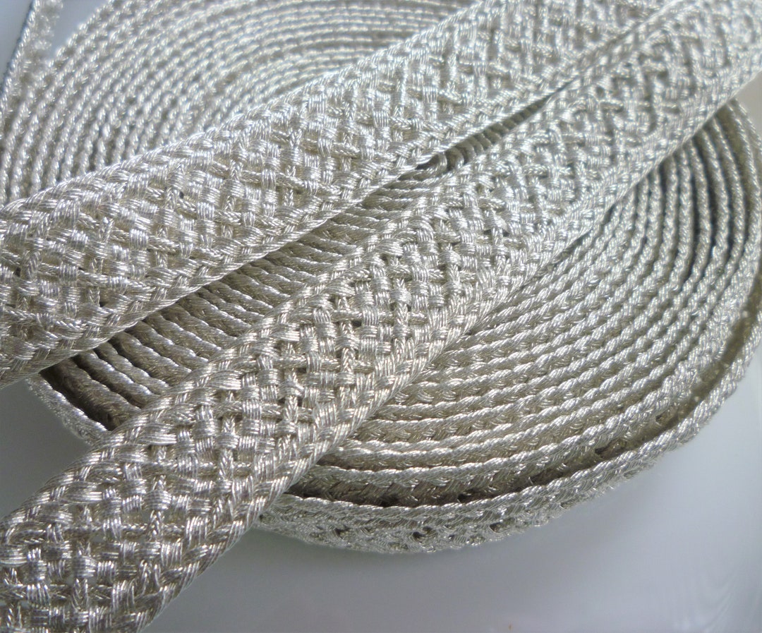 Silver Metallic Woven Trim Moroccan Silver Sfifa Textured - Etsy UK