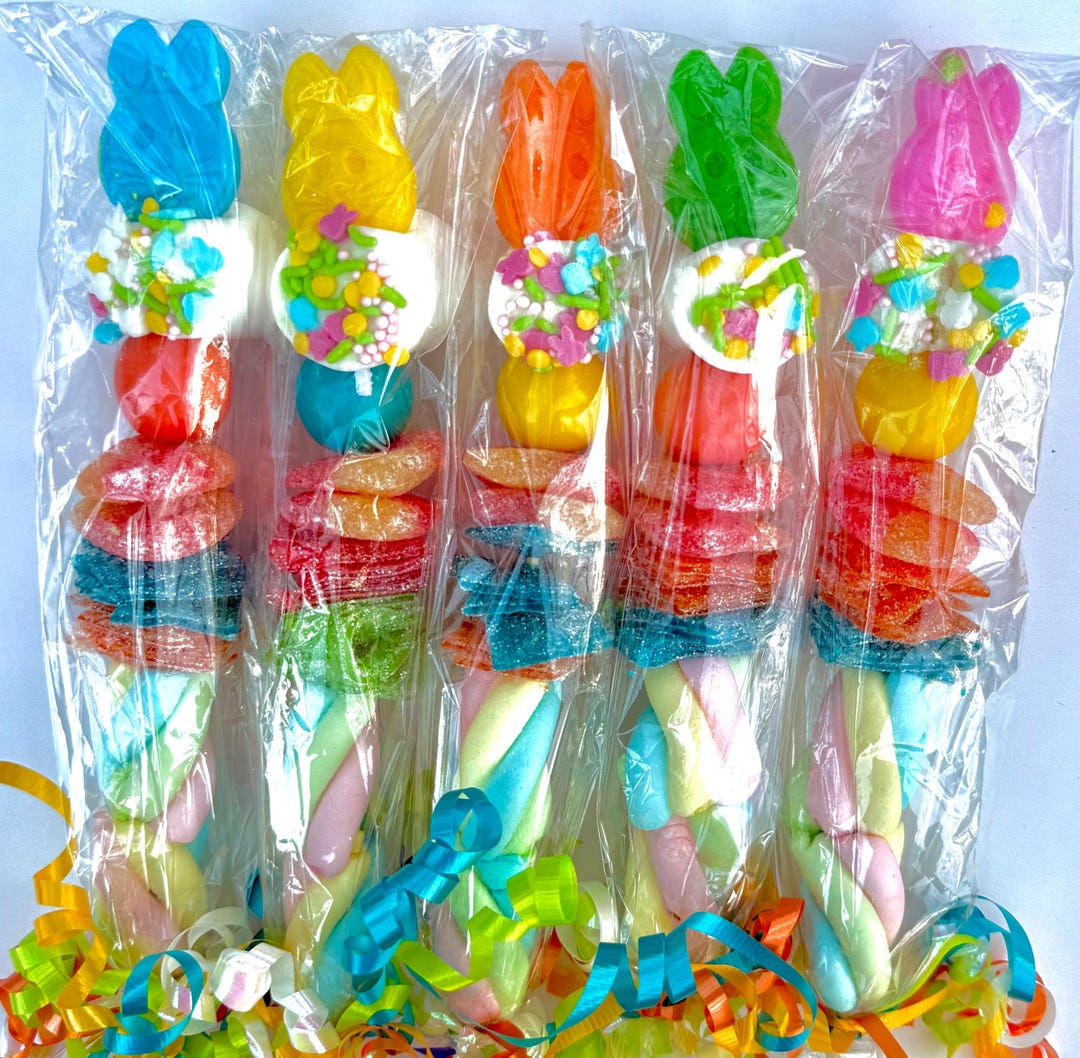 Easter Candy Kabobs – Colorful Sticks Filled With Gummy Candies ...
