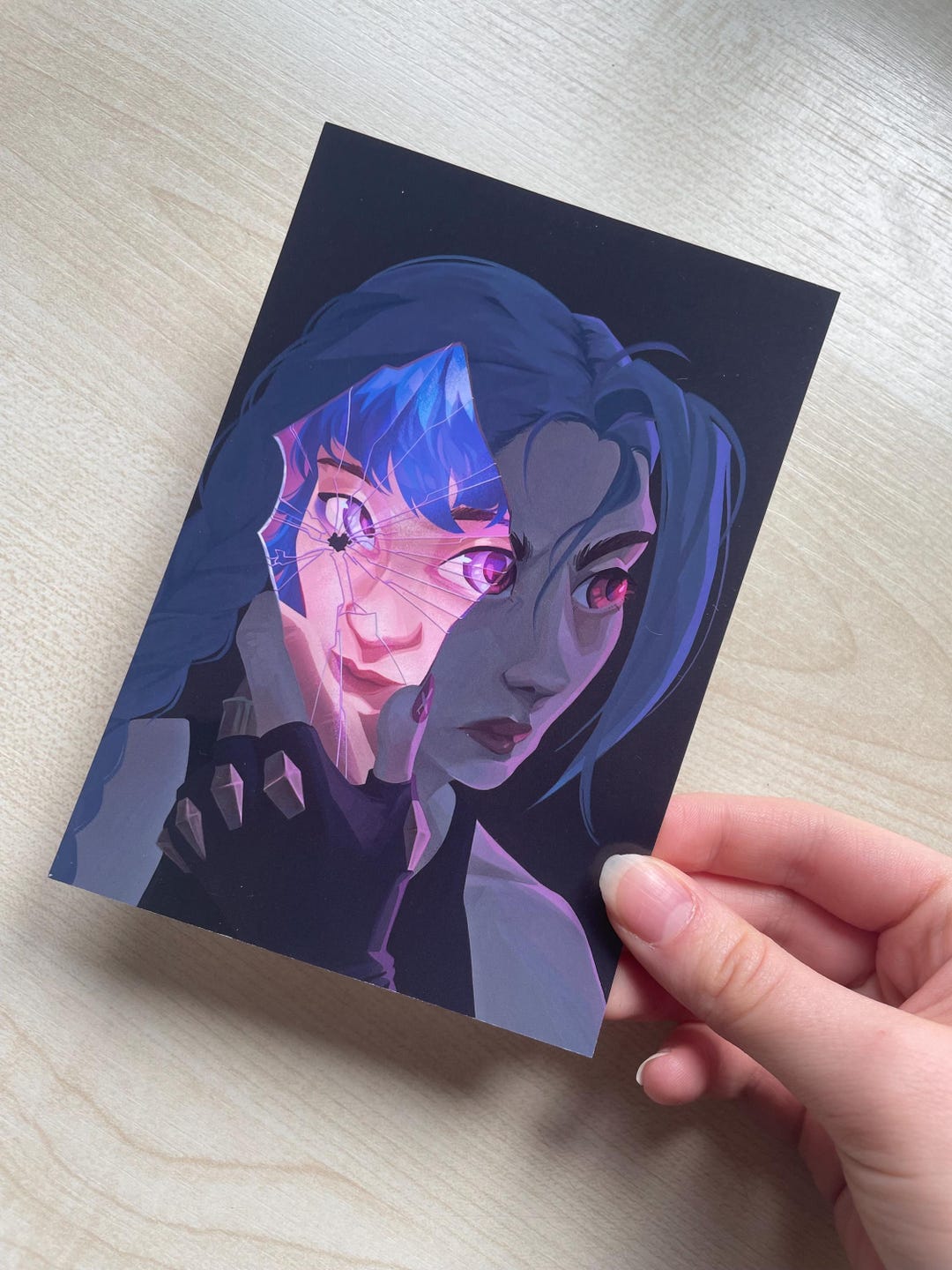 Jinx Arcane Art Print - League of Legends Fan Art - Etsy