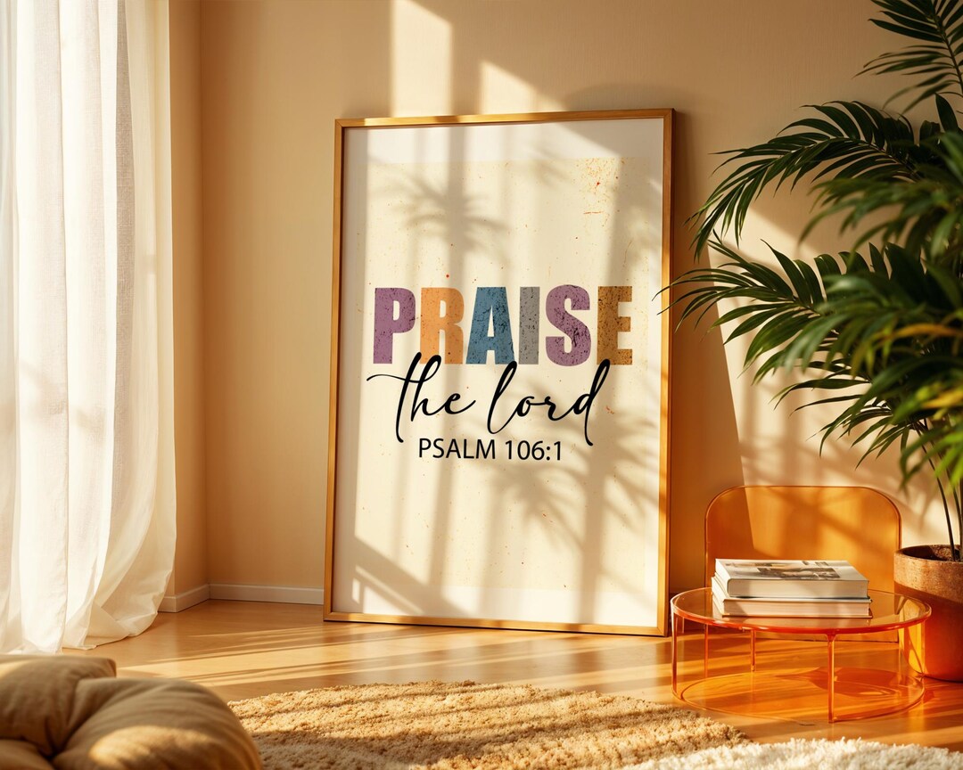 Christian Praise Poster, Biblical Poster, Faith Art, Gratitude Poster ...