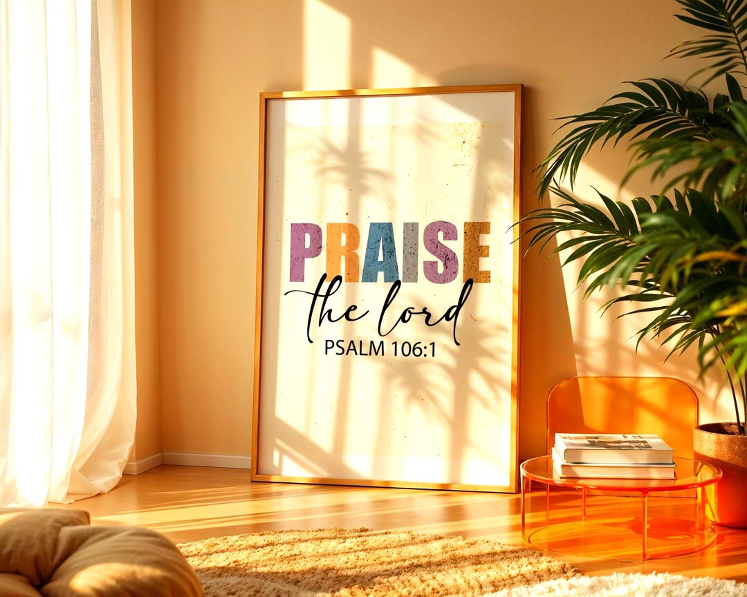 Christian Praise Poster, Biblical Poster, Faith Art, Gratitude Poster ...