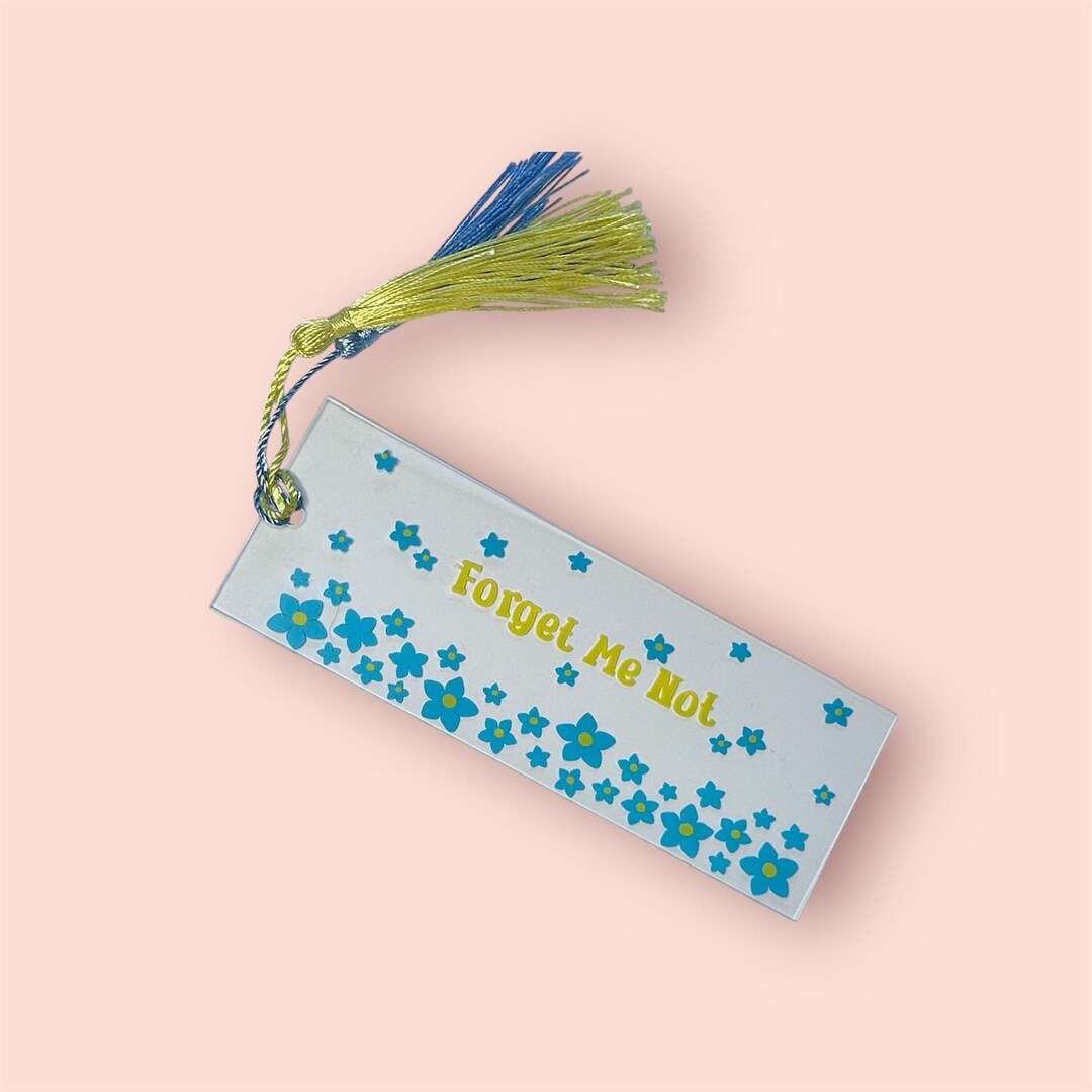 Forget Me Not Bookmark - Etsy