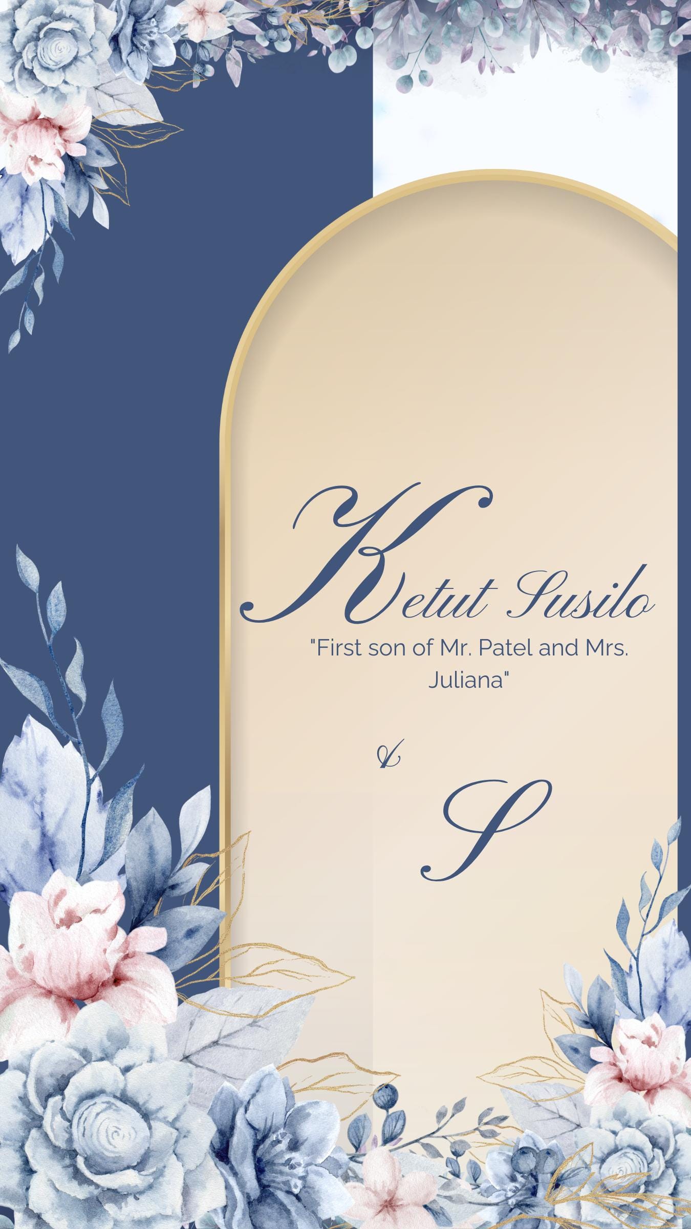 Elegant Wedding Digital Invitation, Animated Wedding Video Invitation ...