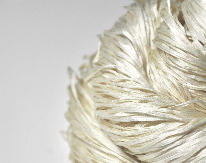 Ghost Natural Undyed Silk Tape Lace Yarn Seide Ungefärbt Dyeforyarn - Etsy