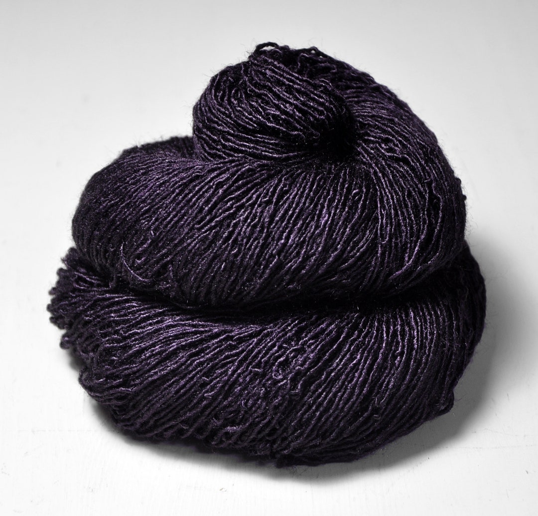 Master of Bats - Tussah Silk Fingering Yarn - Hand Dyed by Dyeforyarn ...